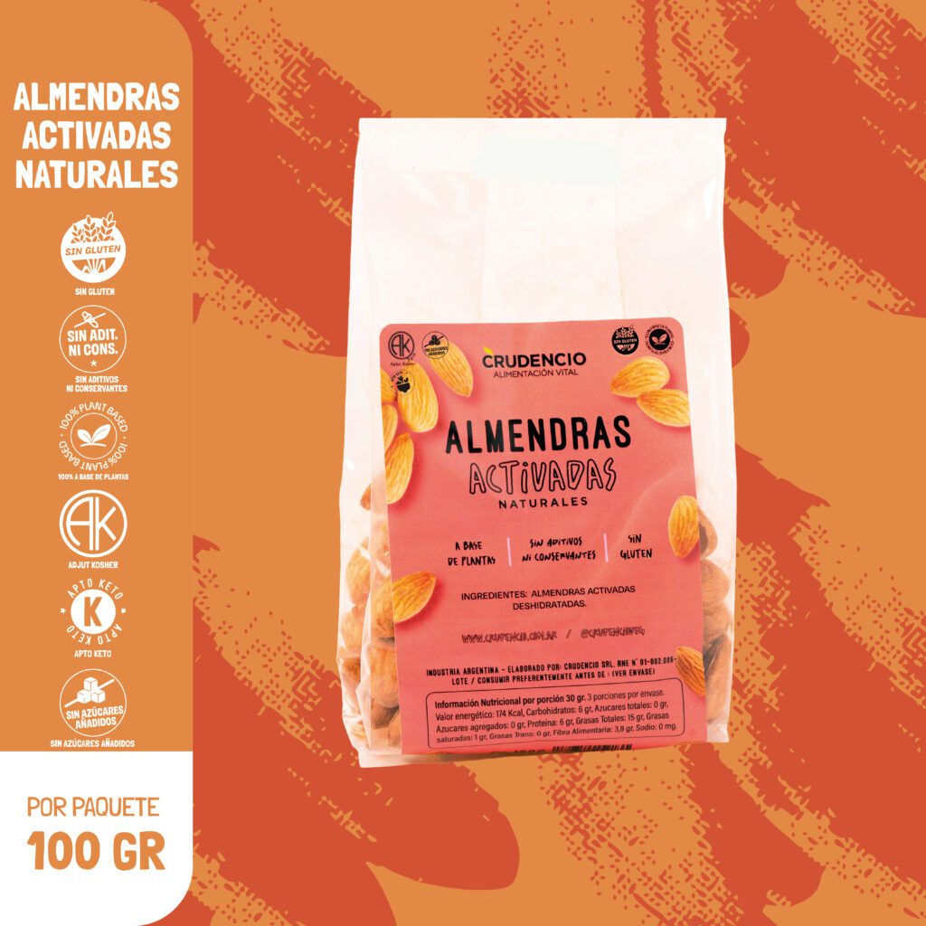 ALMENDRAS ACTIVADAS NATURALES – Crudencio